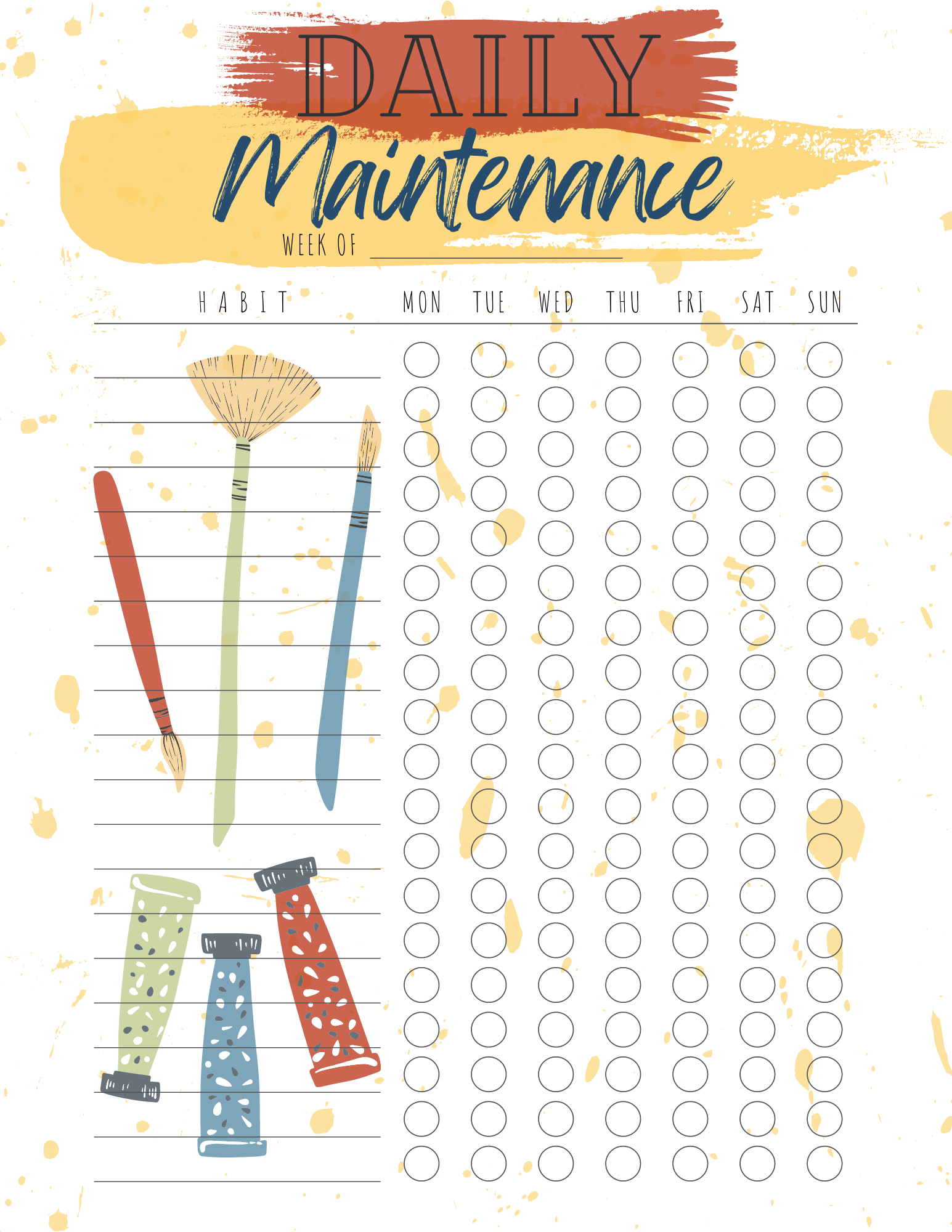 Daily Maintenance Checklist Templates – Join Rise Be